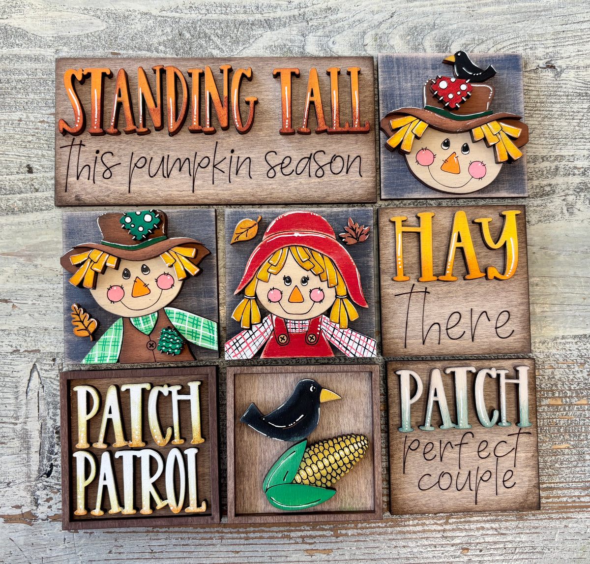 MINI 2.25" Fall Scarecrow Ladder or Frame Inserts - Unpainted ...