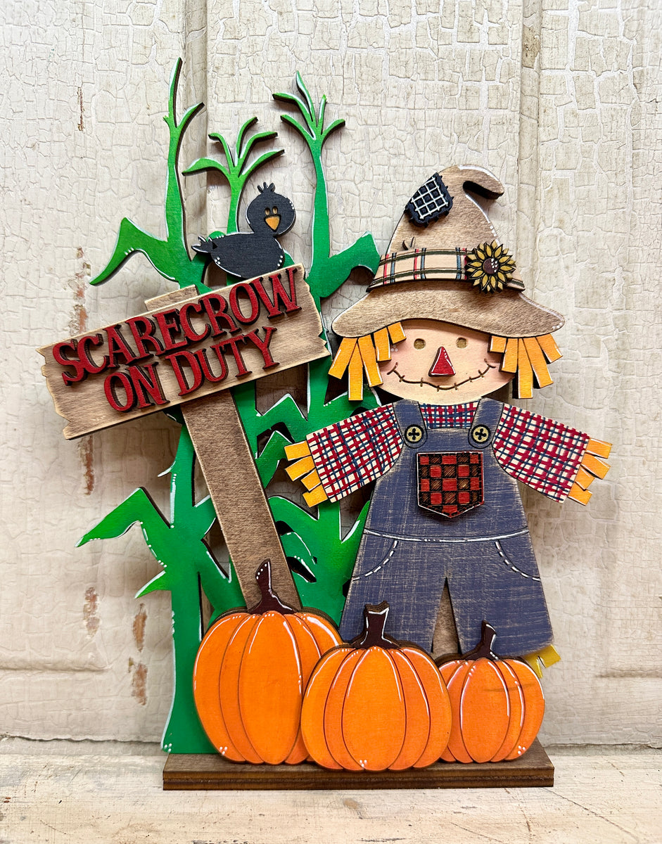 Fall Scarecrow - Unpainted – Elderberry Place